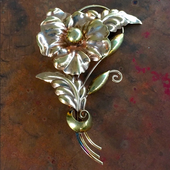 Aregel | Jewelry | Vintage Aregel K Floral Spray Brooch 3 | Poshmark
